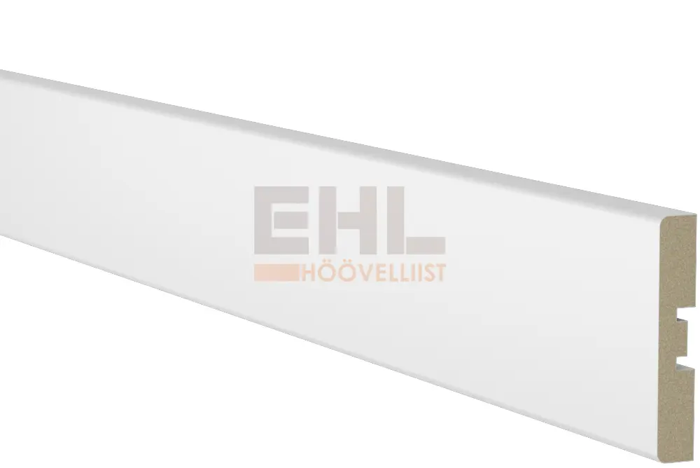 Gerefti MDF HV 12x70mm 220cm hvítt slétt - Húsasmiðjan